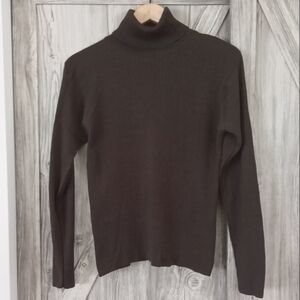 Bianca Nygard | Sweaters | Bianca Nygard Brown Silk Cotton Turtleneck ...
